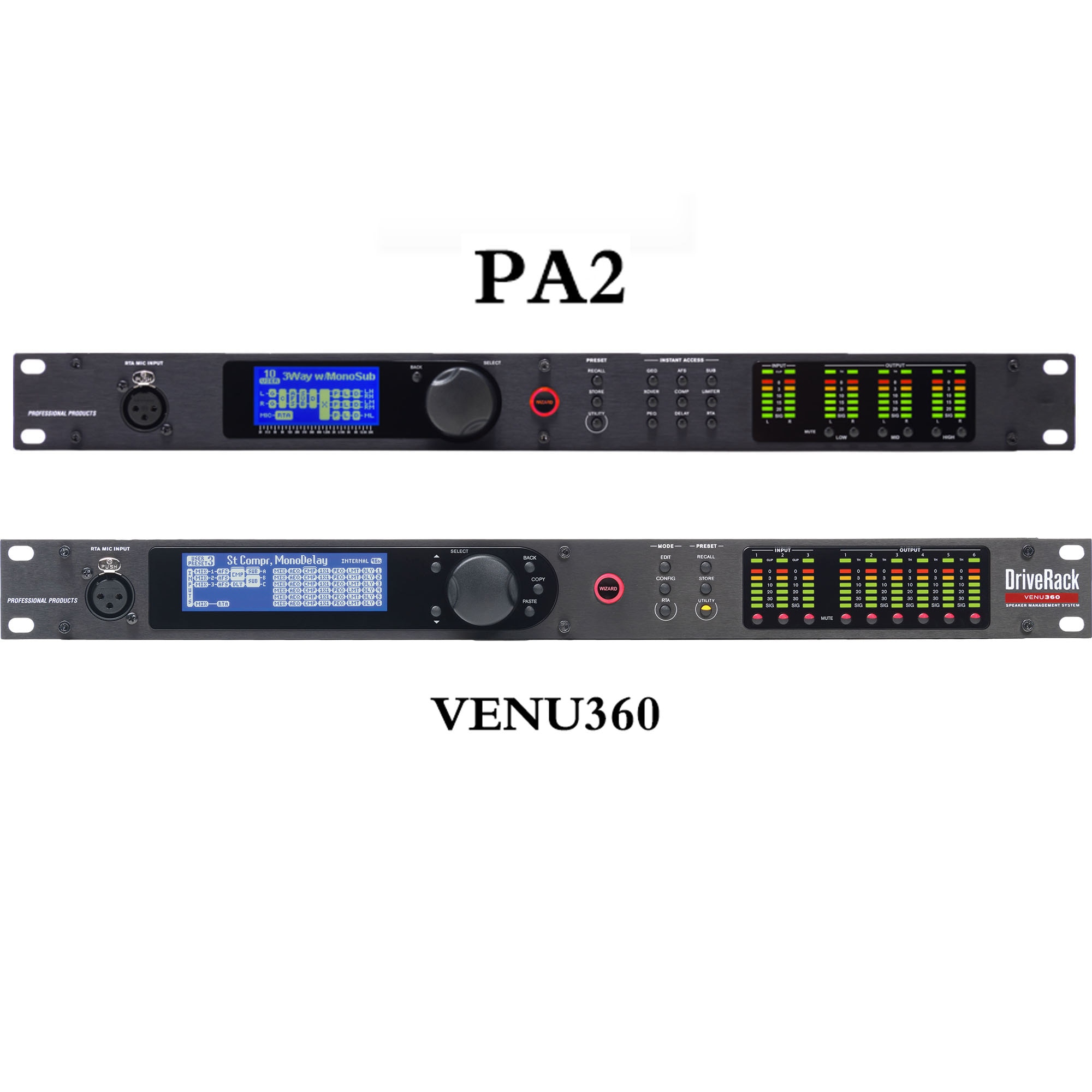 PA2/VENU360 2 Input 6 Output Stage Audio Processor Original Software Pro Audio Driver Rack ...